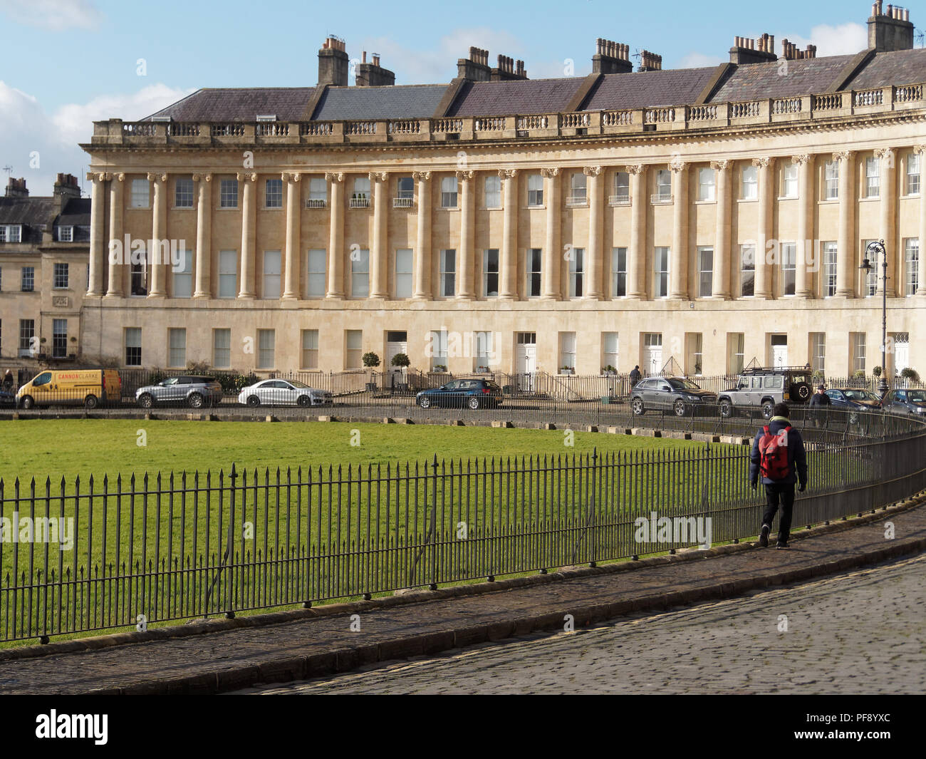 Royal crescent hotel bath england georgian architecture hi-res stock ...