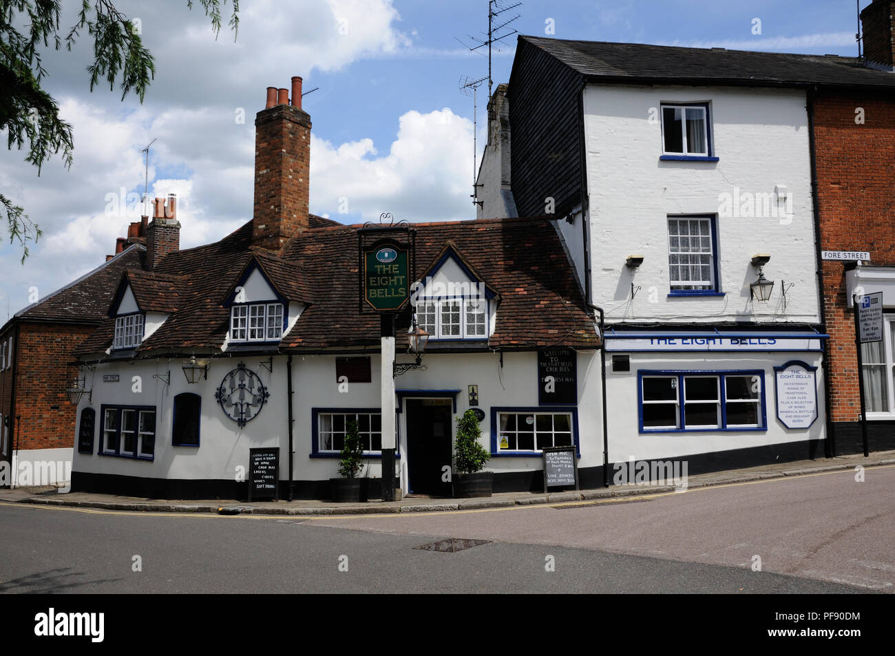 The Eight Bells Inn, Hatfield, Hertfordshire, dates to the early 17th ...
