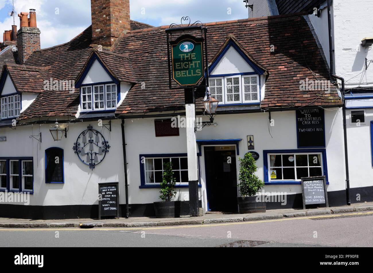 The Eight Bells Inn, Hatfield, Hertfordshire, dates to the early 17th ...
