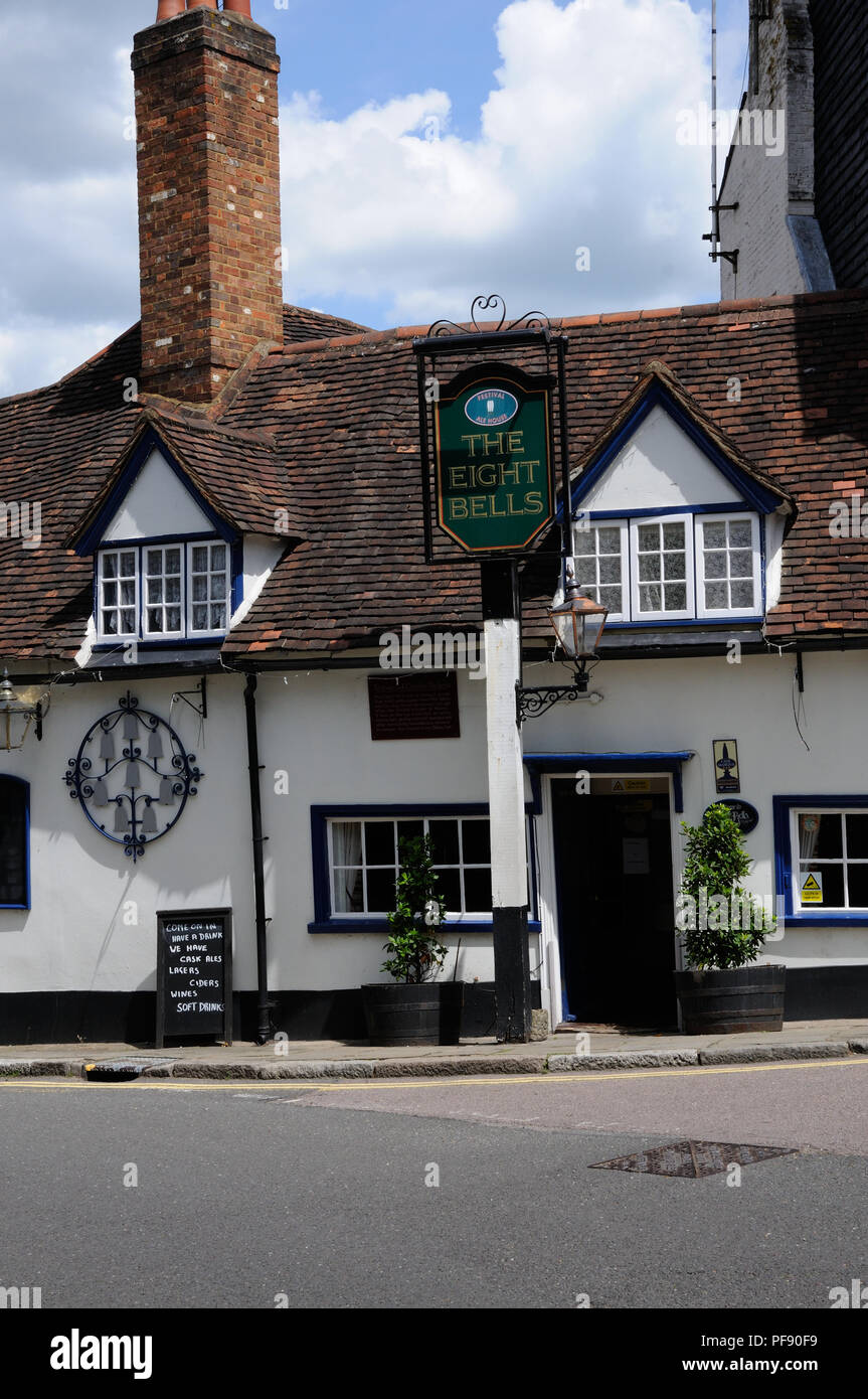 The Eight Bells Inn, Hatfield, Hertfordshire, dates to the early 17th ...