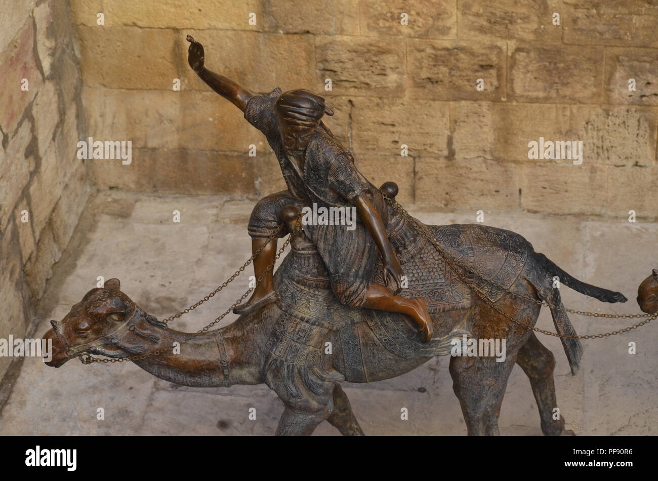Dromedary caravan bronze statues in Baku Stock Photo - Alamy