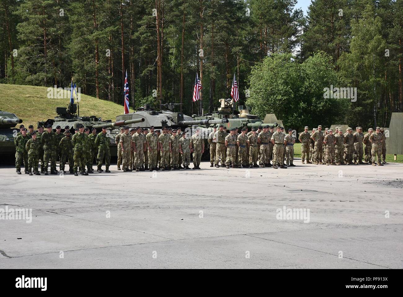 Tank platoons from Sweden's Wartofta Tank Company, Skaraborg Regiment ...