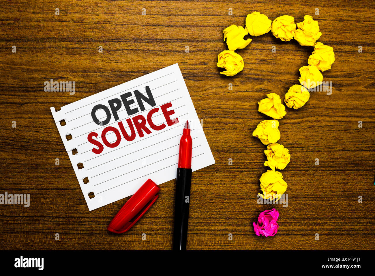 Handwriting text Open Source. Concept meaning denoting software which ... Handwriting text Open Source. Concept meaning denoting software which ...