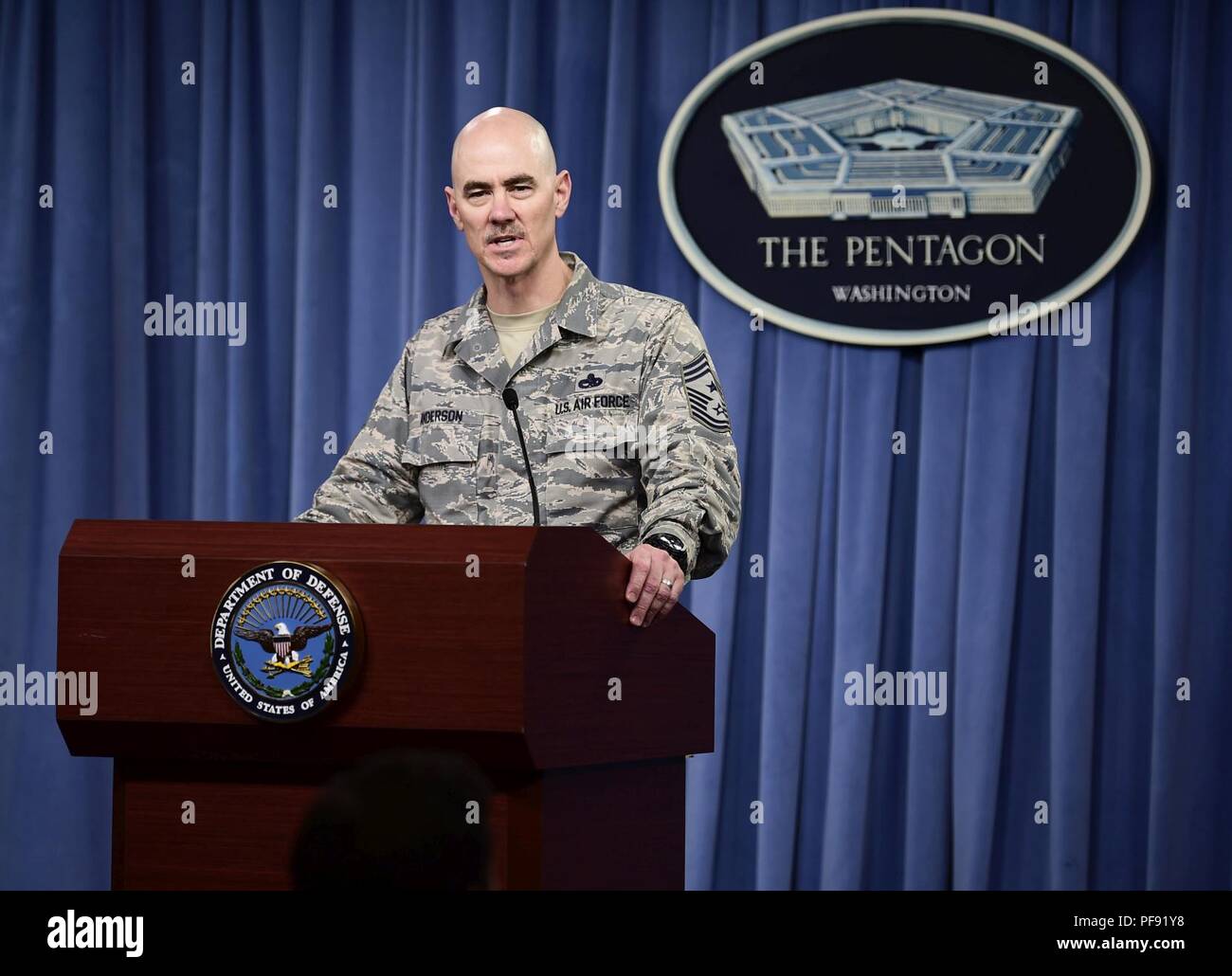 U.S. Air Force Chief Master Sgt. Ronald C. Anderson, is the twelfth ...