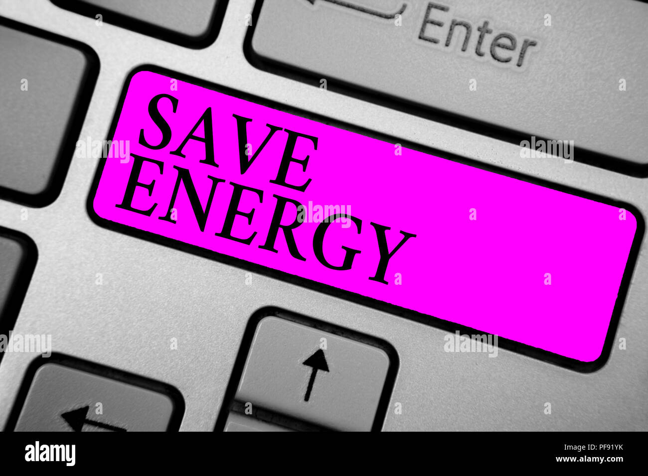 Conceptual hand writing showing Save Energy. Business photo text ...