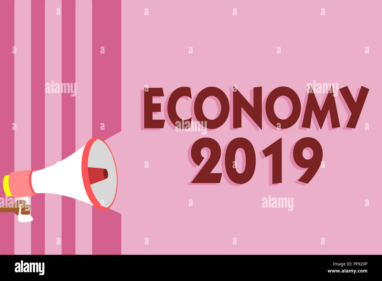 Word writing text Economy 2019. Business concept for State of wealth ...