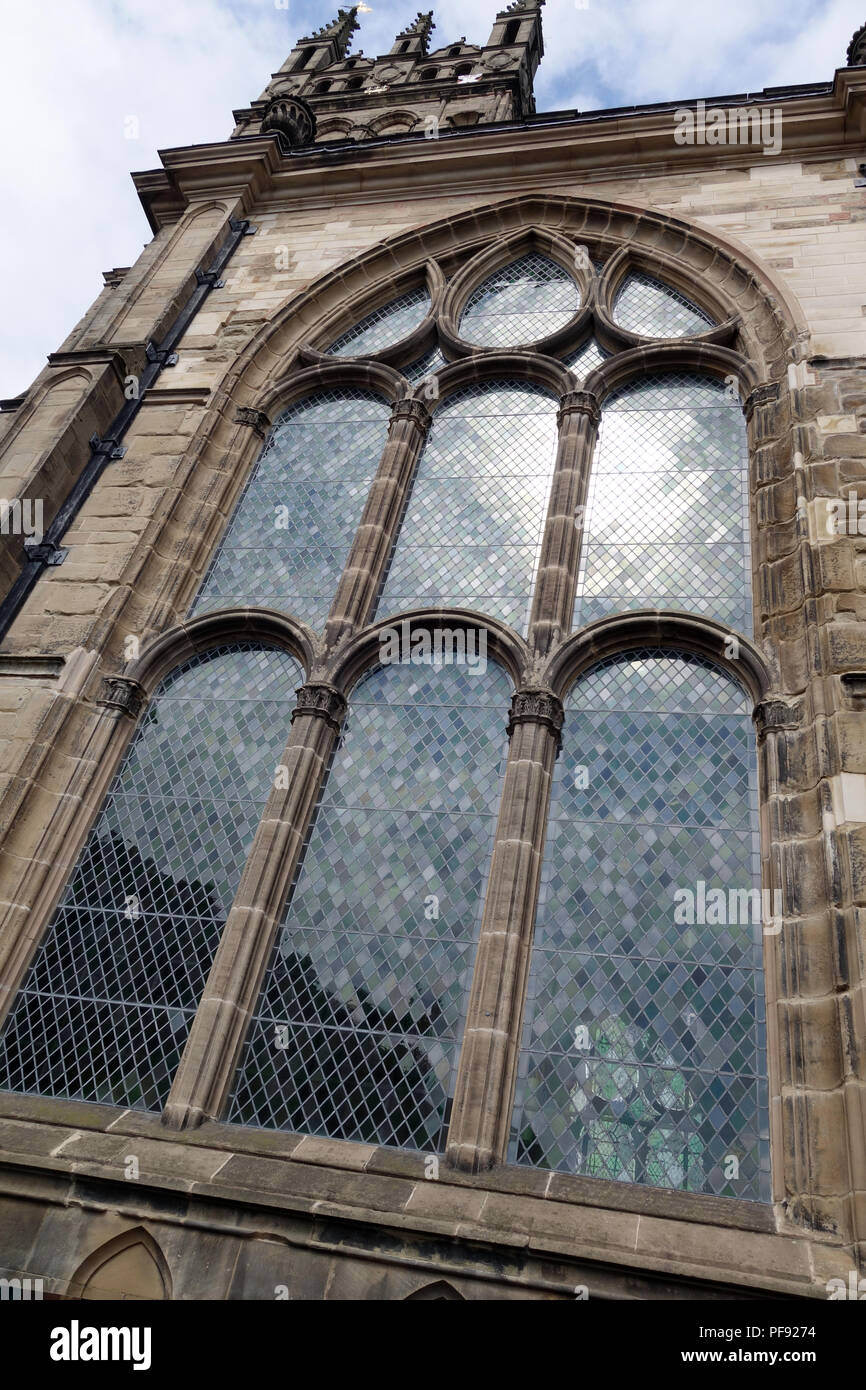 Collegiate Church of St Mary, Warwick in the busy market town of ...