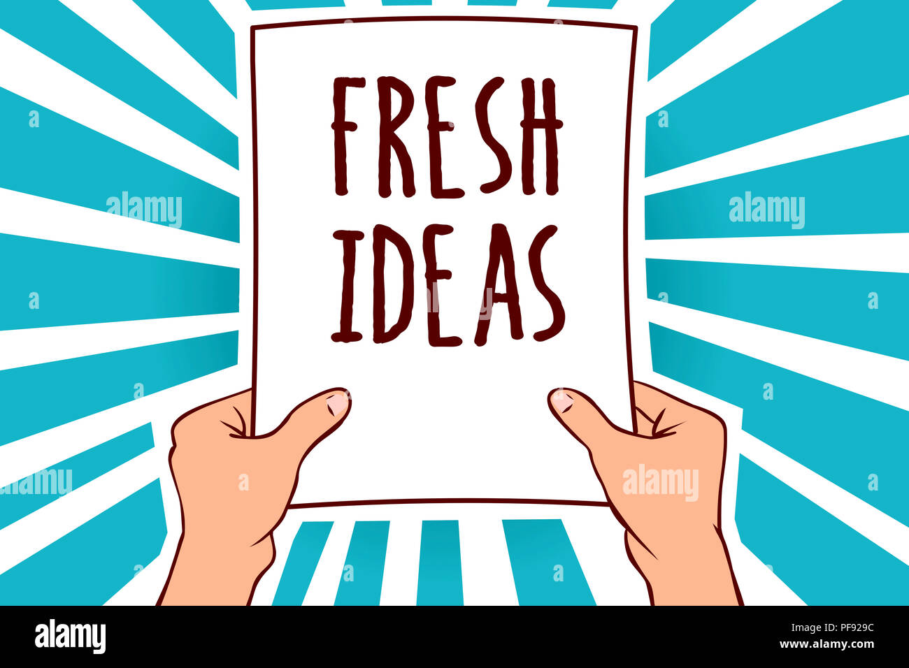 Word writing text Fresh Ideas. Business concept for thought or ...
