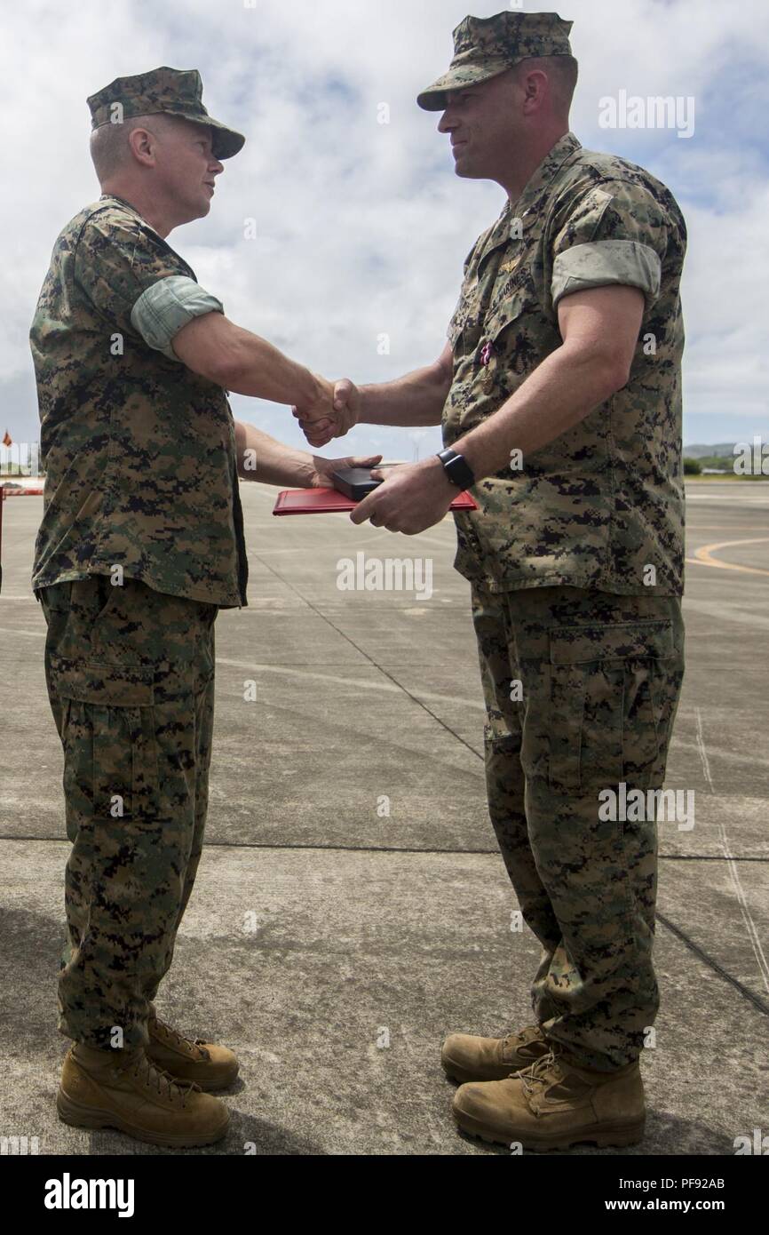 U.S. Marine Corps Col. Christopher Patton, commanding officer, Marine ...