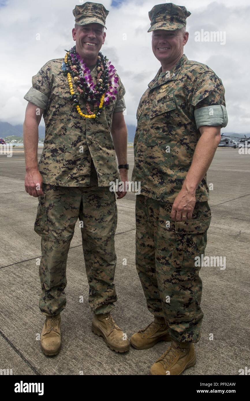 U.S. Marine Corps Col. Christopher Patton, commanding officer, Marine ...
