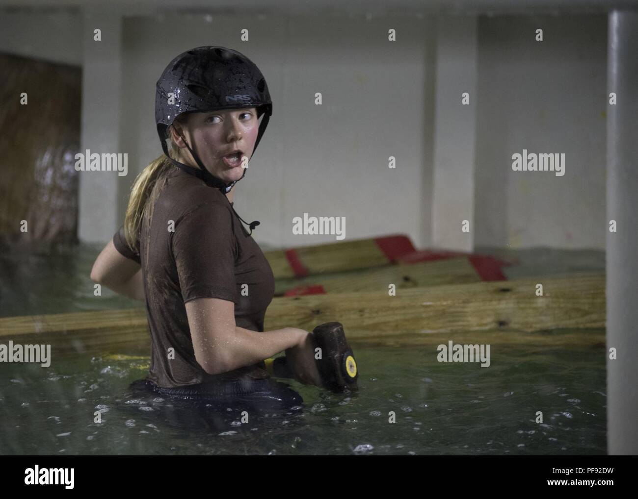 Uss buttercup damage control trainer at naval station hi-res stock ...