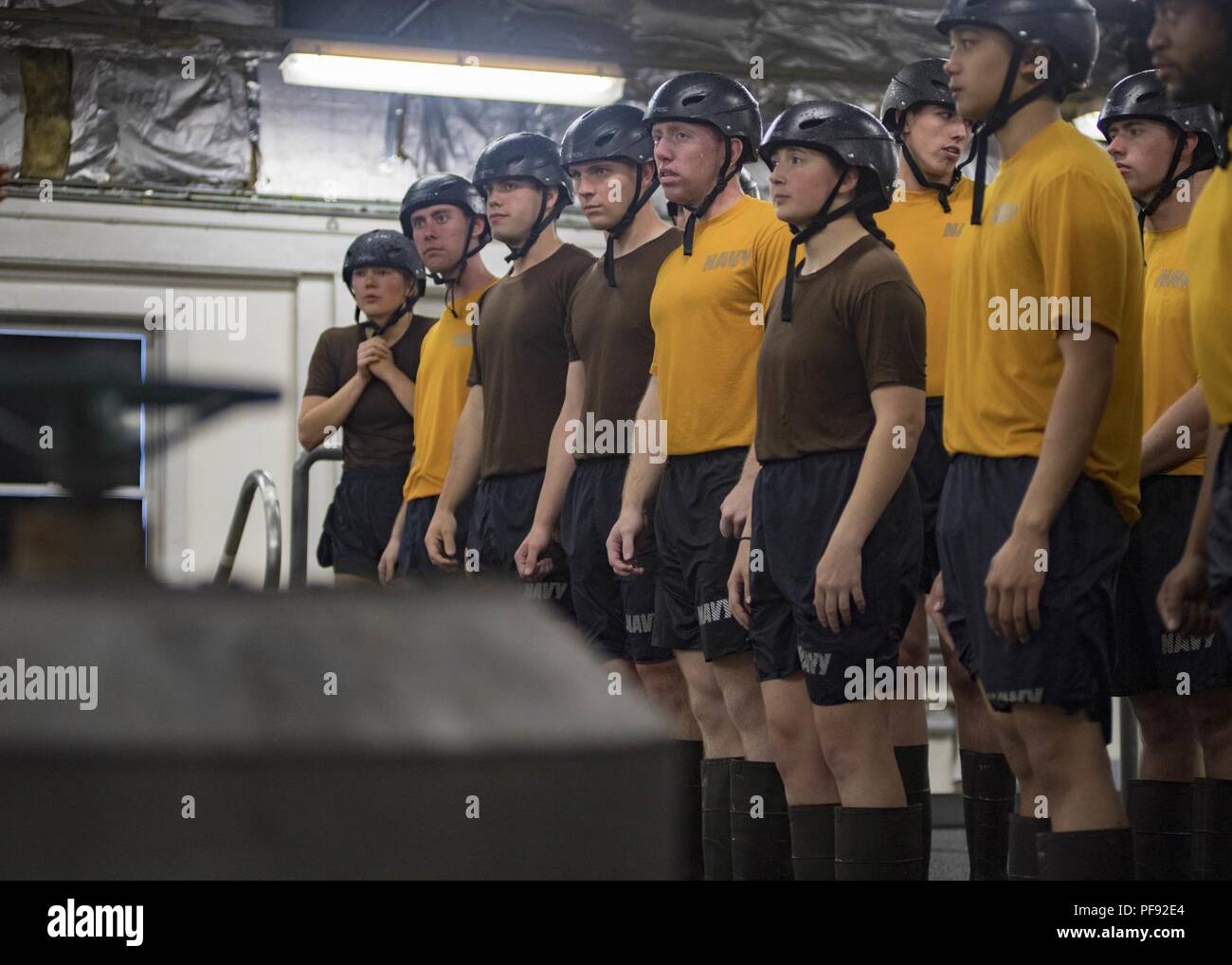 Uss buttercup damage control trainer at naval station hi-res stock ...