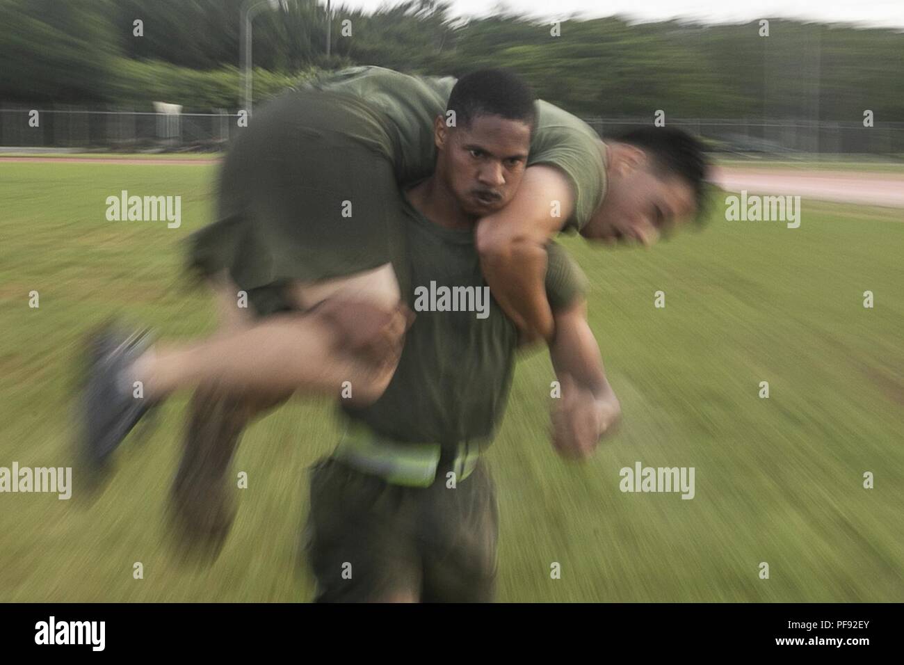 Sergeant Wesley Davison, a field radio operator with the 31st Marine ...