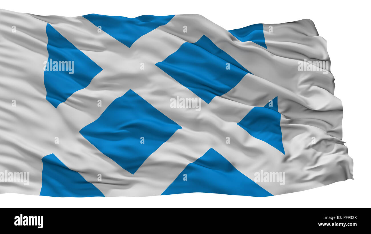 Hagi City Flag, Japan, Yamaguchi Prefecture, Isolated On White ...
