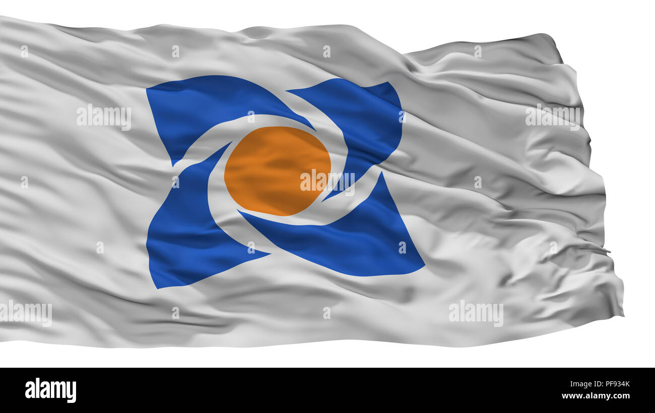 Hanamaki City Flag, Japan, Iwate Prefecture, Isolated On White ...