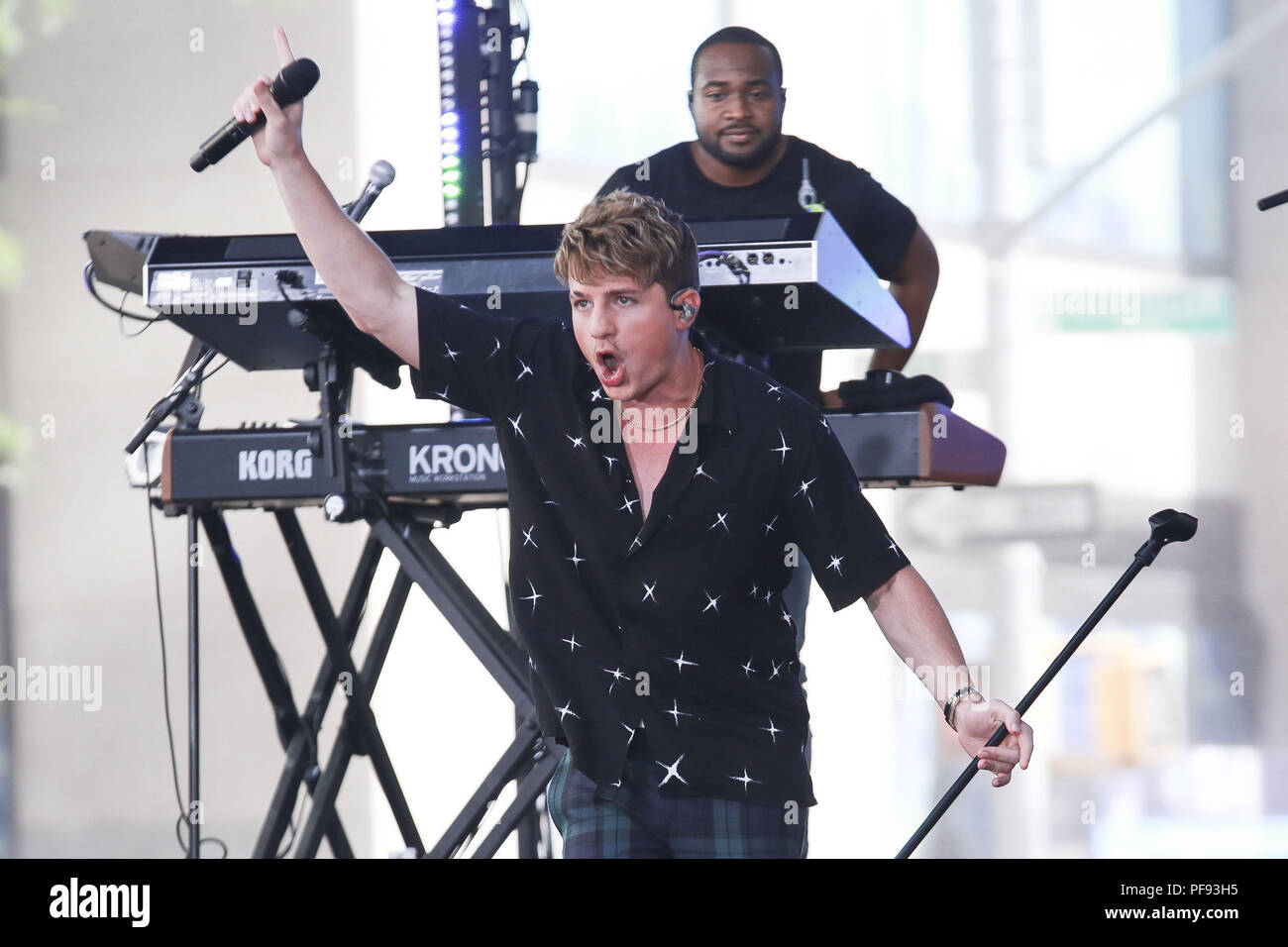 Charlie Puth performing live on the 'Today' show Featuring: Contestant ...