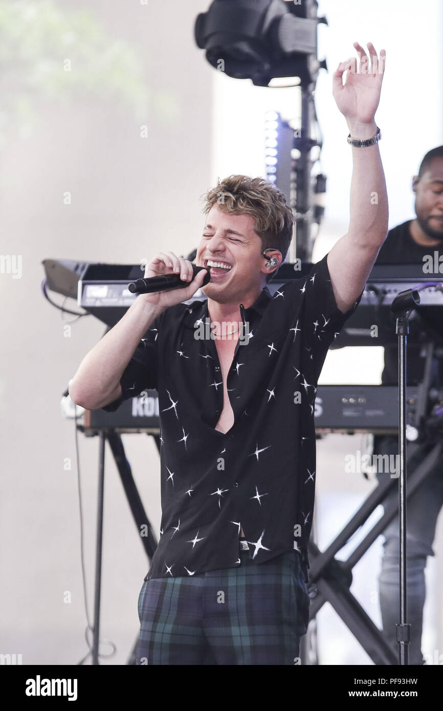 Charlie Puth performing live on the 'Today' show Featuring: Charlie ...