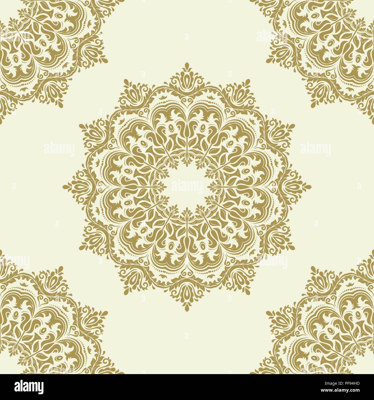 Classic Seamless Vector Golden Pattern Stock Vector Image & Art - Alamy
