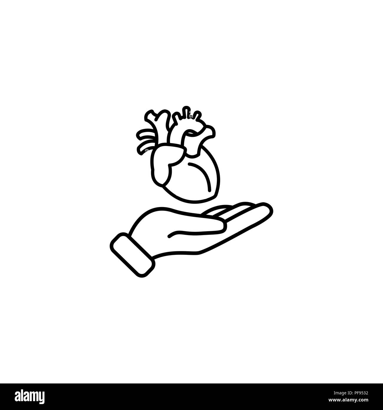 Hand drawing heart disease Stock Vector Images - Alamy