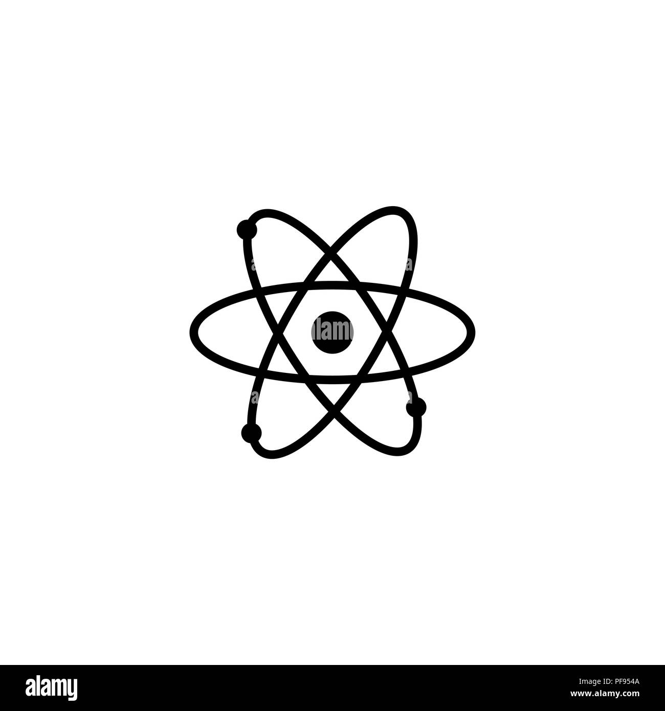 Atomic structure vector vectors Black and White Stock Photos & Images ...