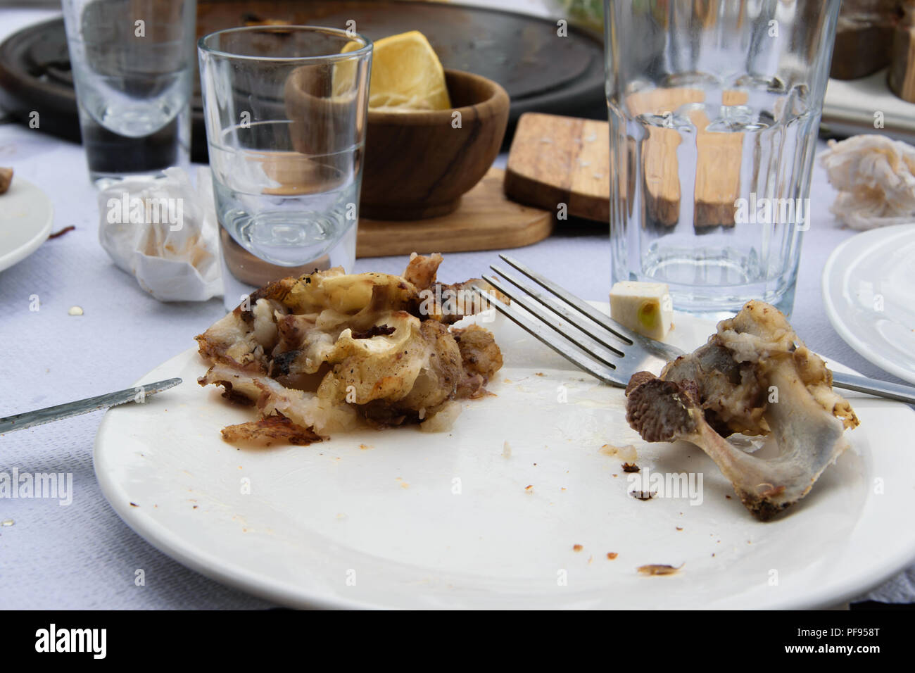 Dirty Dishes At Restaurant High Resolution Stock Photography and Images ...