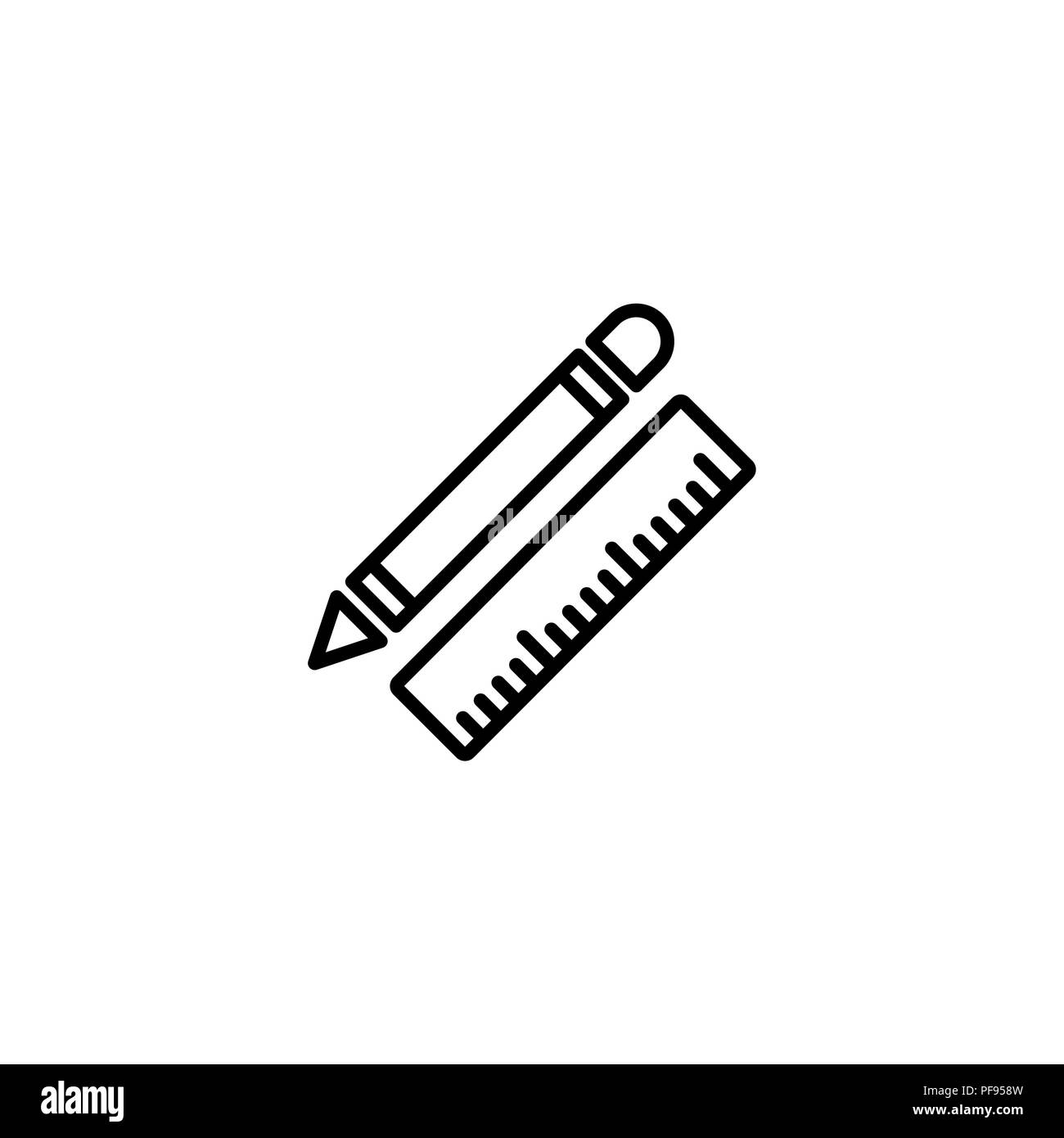 Pen ruler Black and White Stock Photos & Images - Alamy