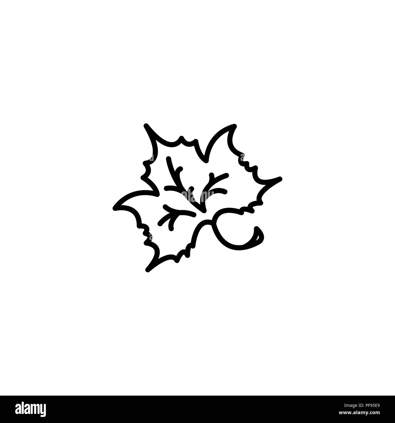 Maple tree leaf frame Black and White Stock Photos & Images - Alamy