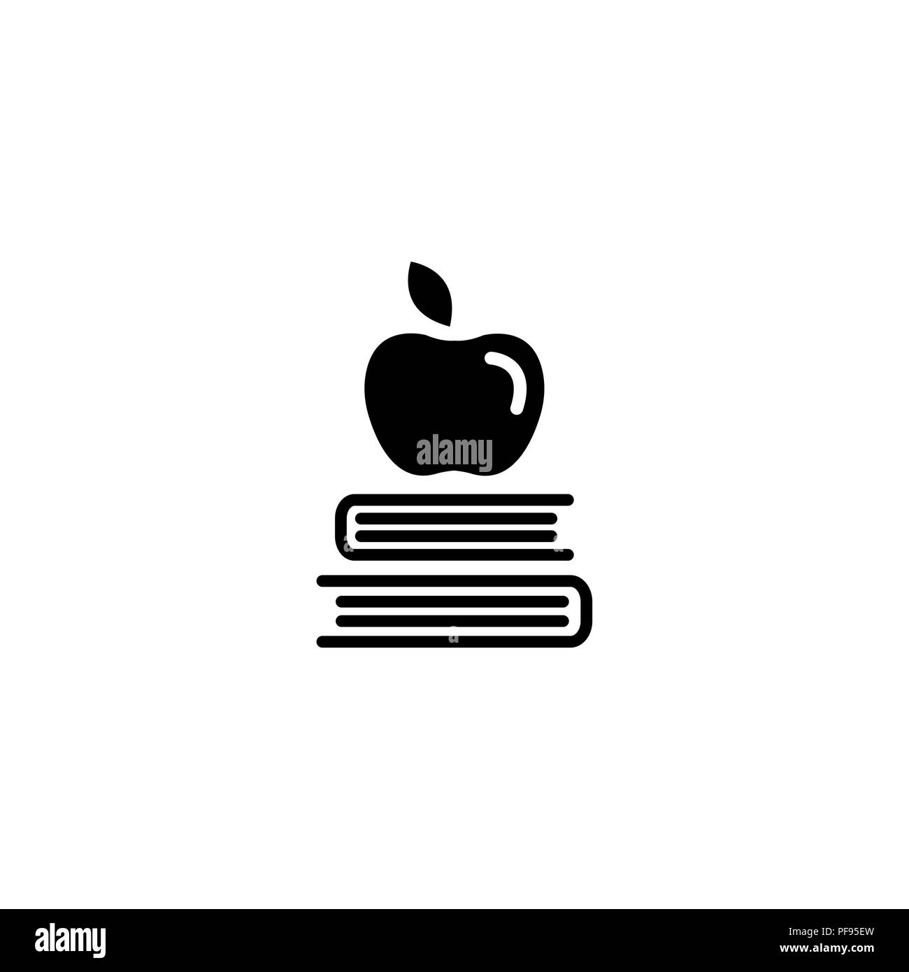 Books apple Black and White Stock Photos & Images - Alamy