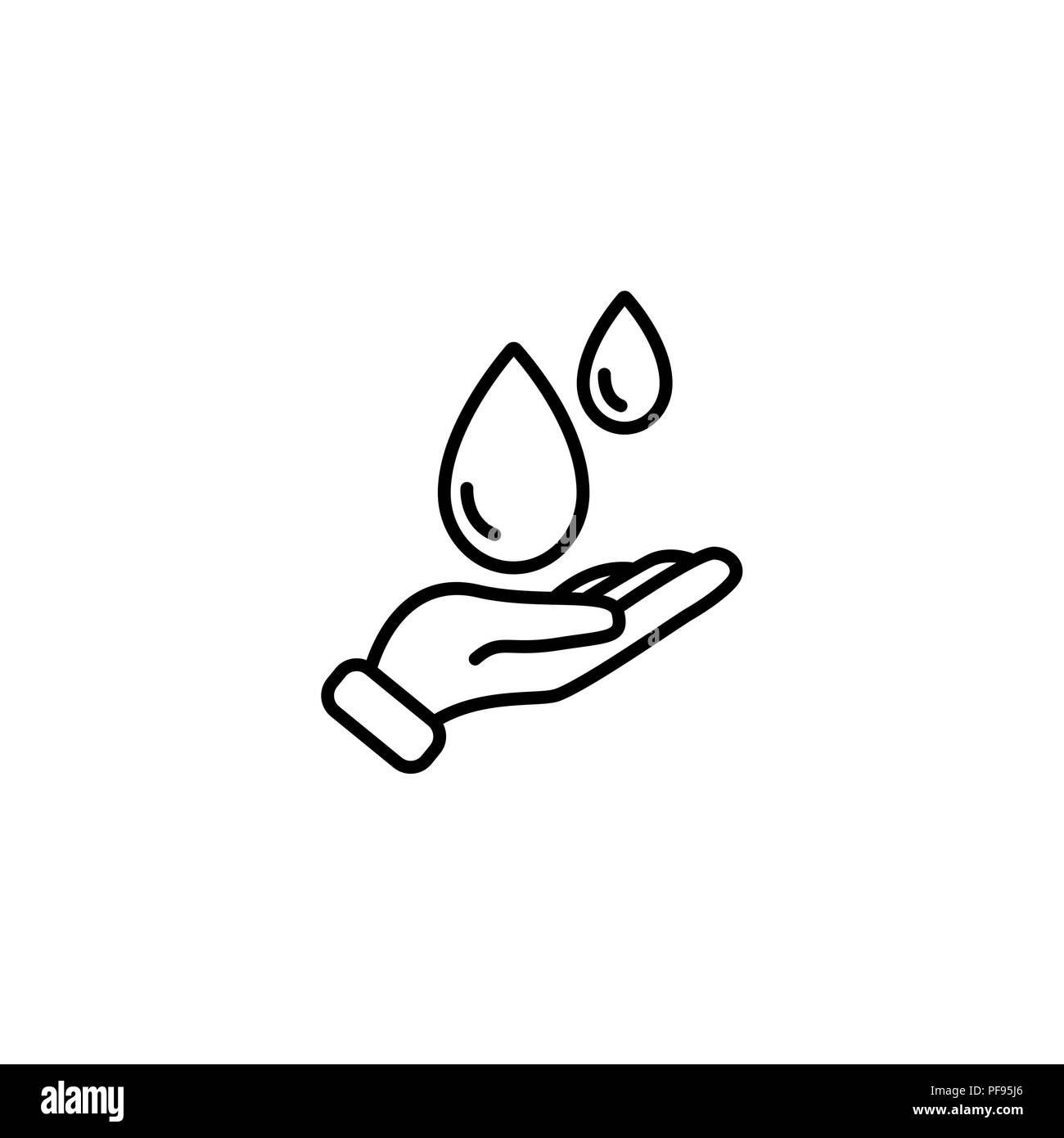 Save water icon in Black and White Stock Photos & Images - Alamy