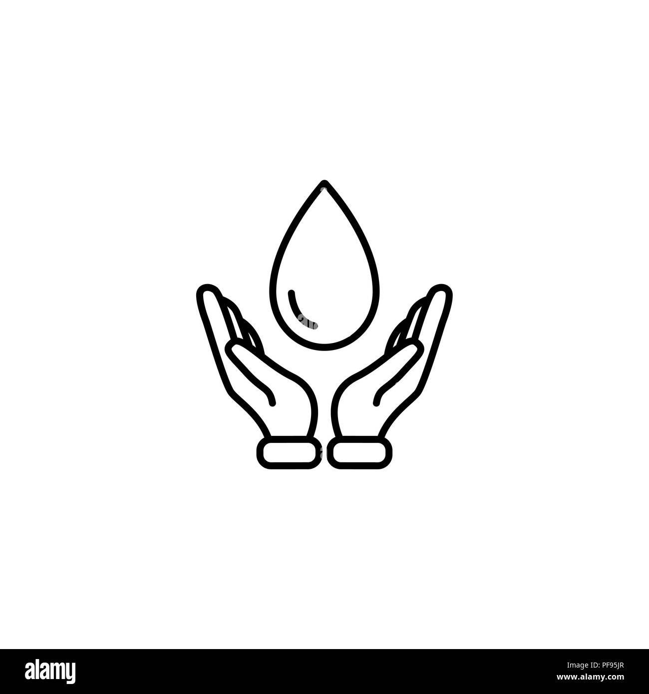 Save water hands Cut Out Stock Images & Pictures - Alamy