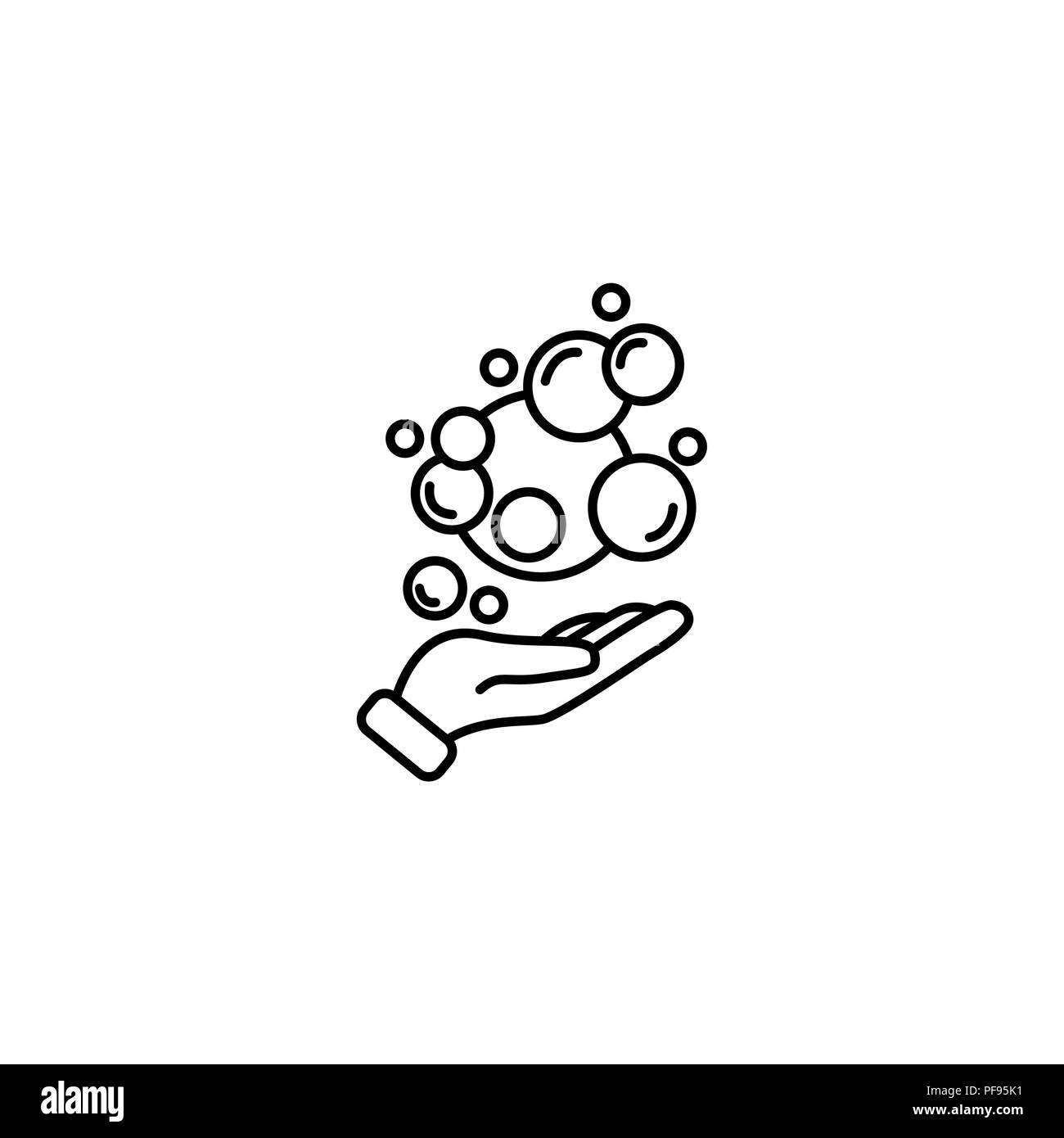 Soap bubbles black white drawing hi-res stock photography and images ...