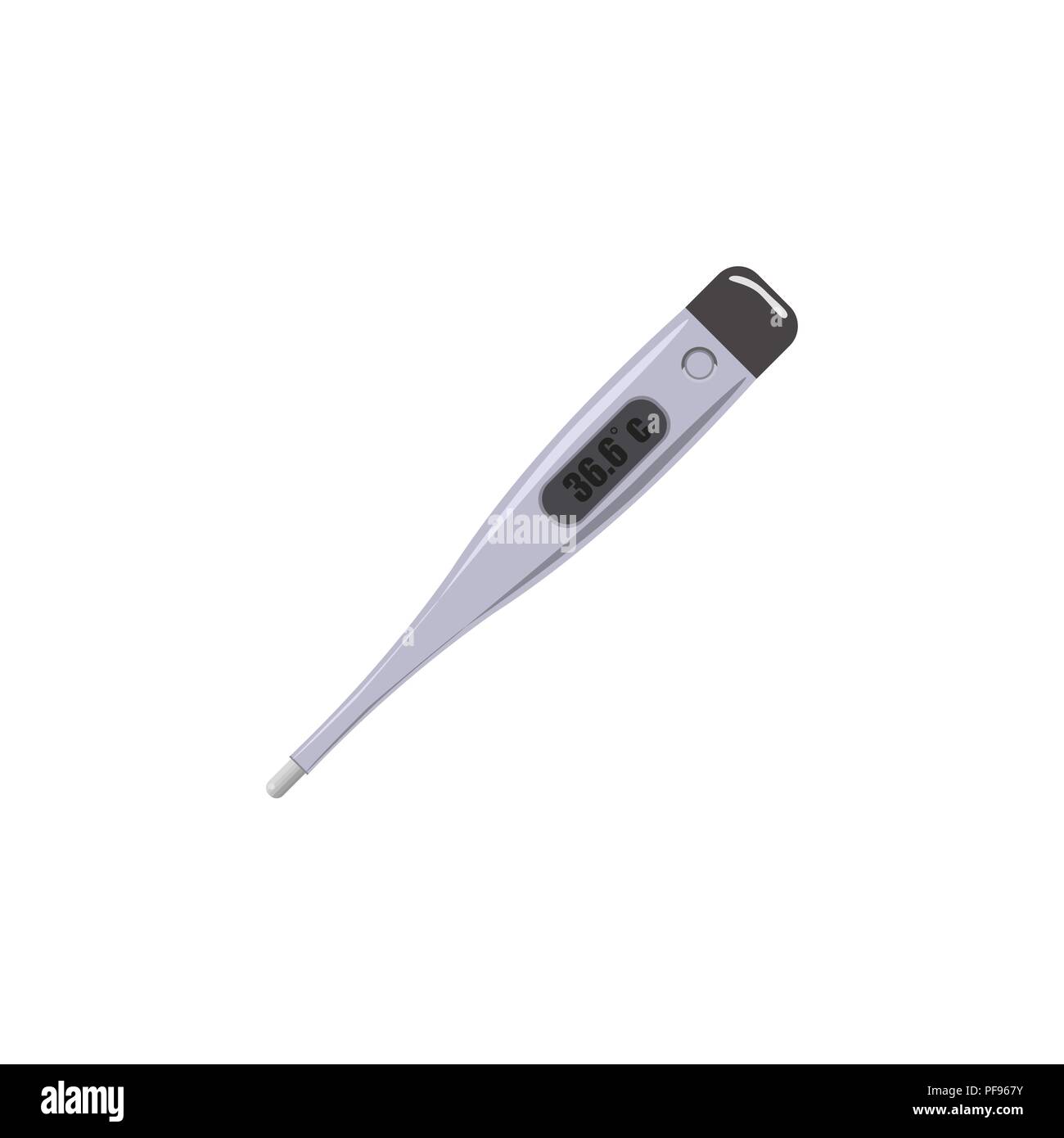 Color vector image. Electronic thermometer medicine and healthcare ...