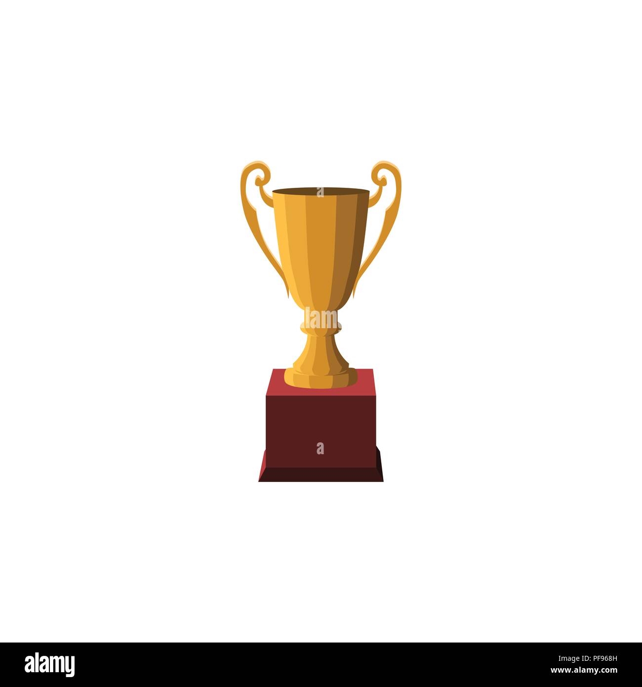 Color vector image. The winner's cup. Winner's trophy award Stock ...