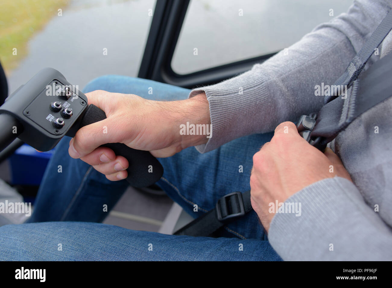 pilot preparing to take-off Stock Photo - Alamy