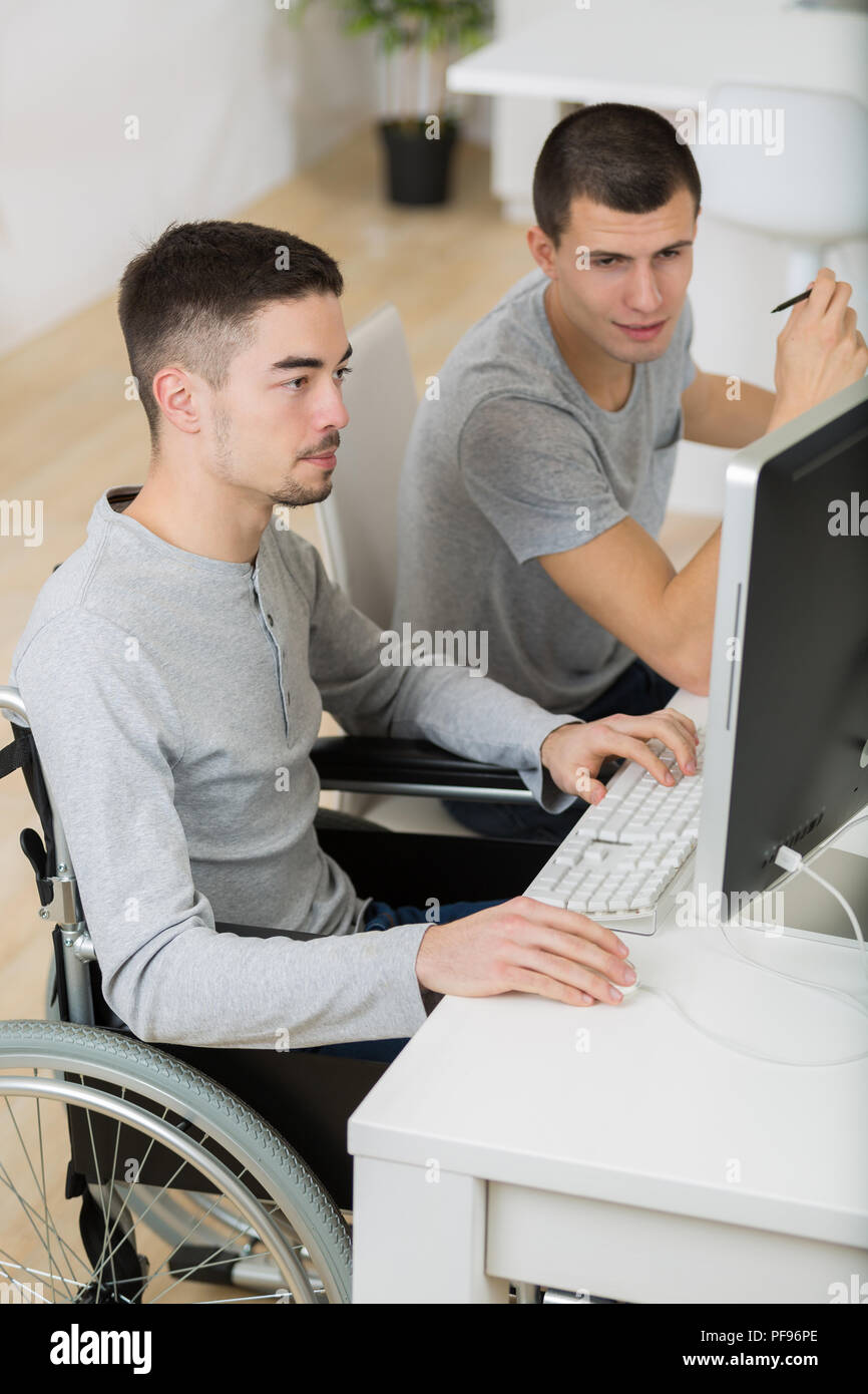 male computer subject student Stock Photo - Alamy