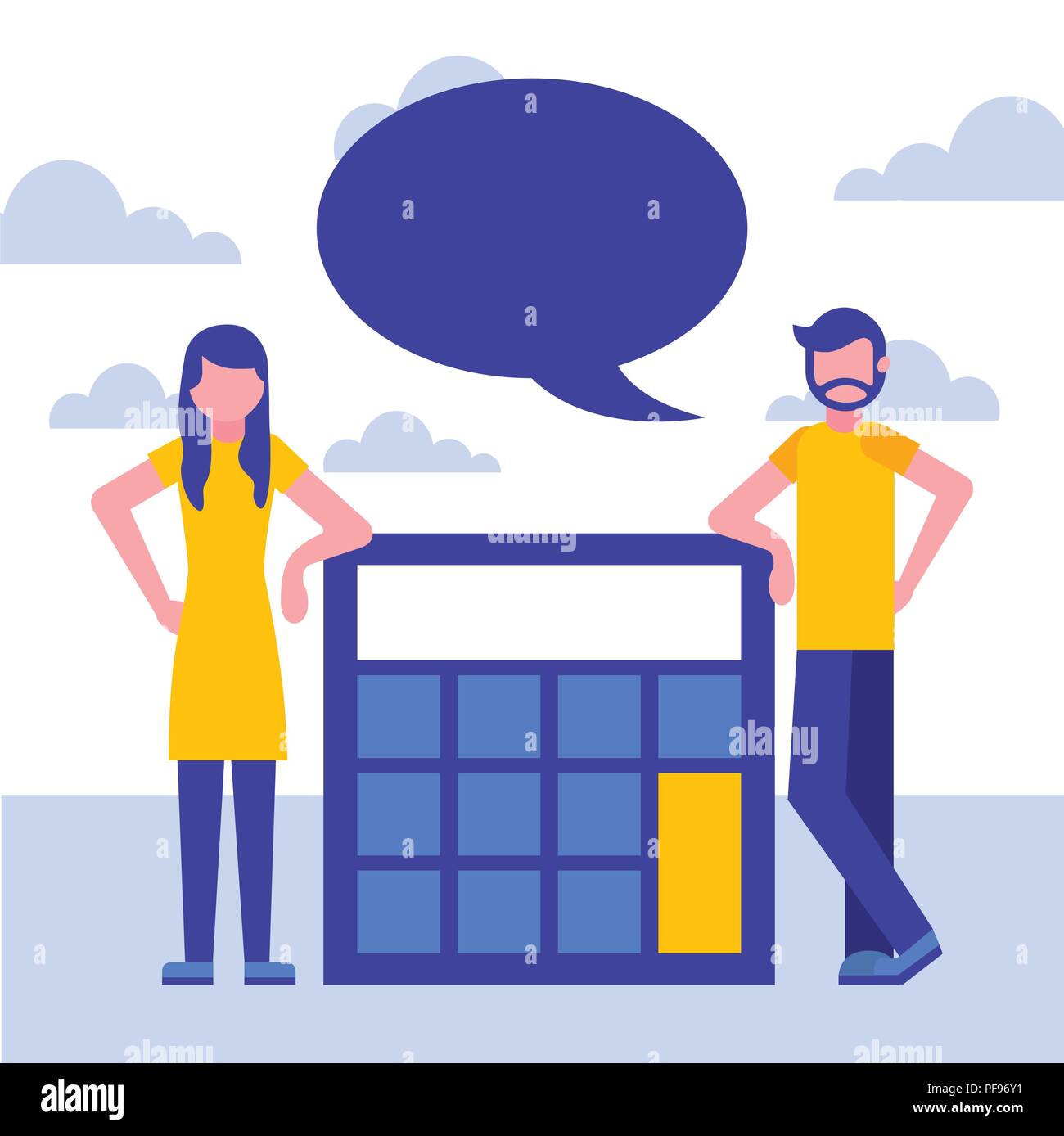 Business people startup conversation Stock Vector Images - Alamy