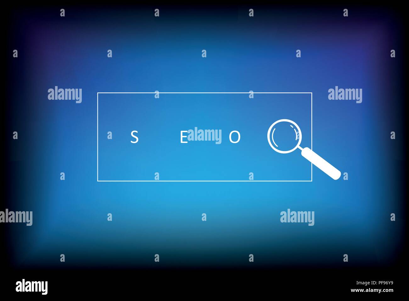 seo search design blue background vector illustration EPS10 Stock ...