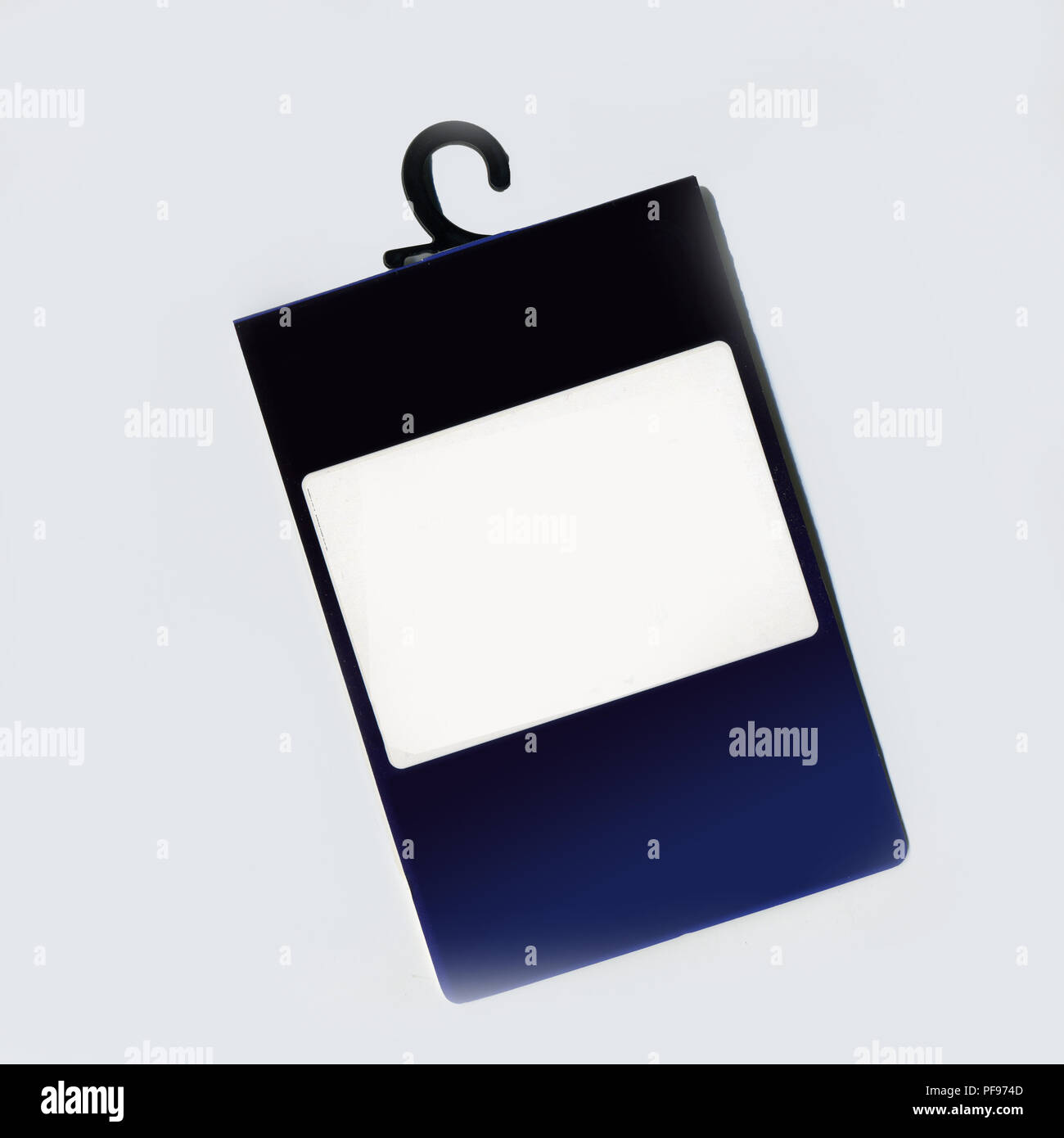 Blank price tag or label with thread isolated white background Stock ...