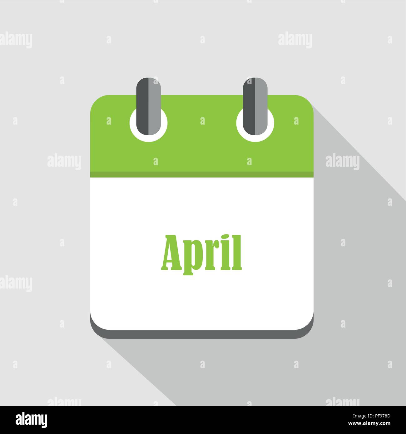 calendar icon business april vector illustration EPS10 Stock Vector ...