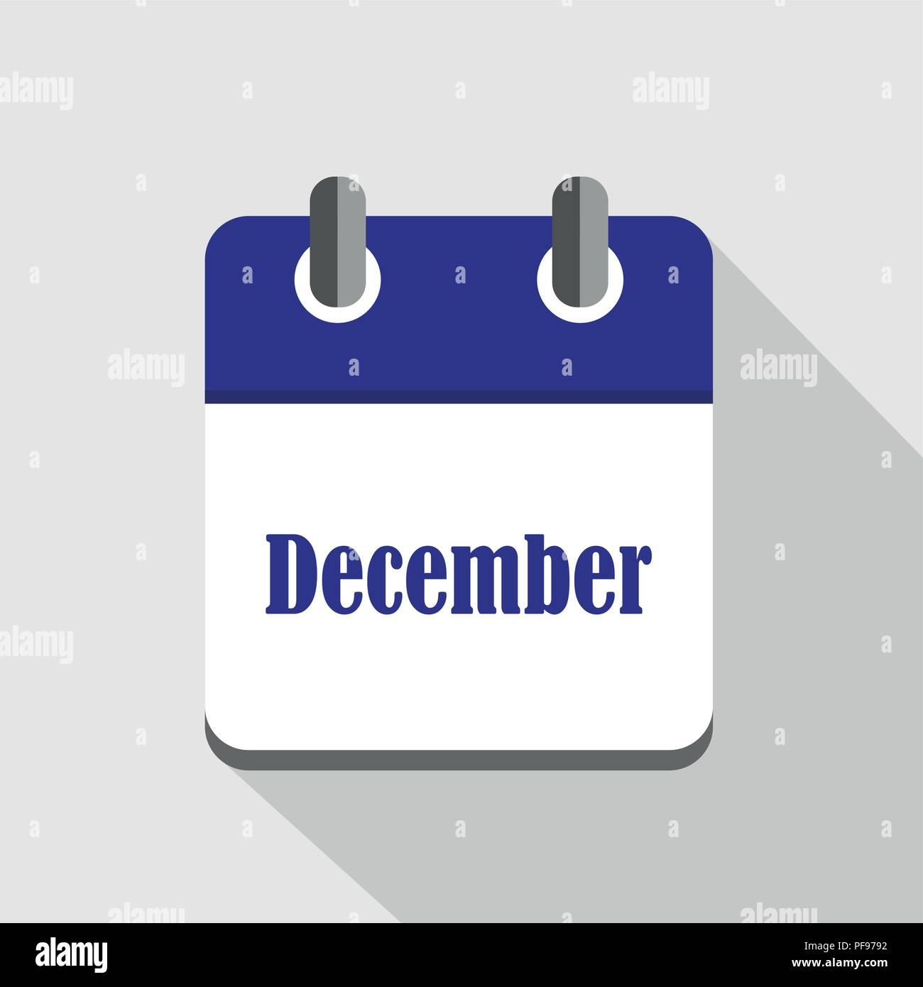 December calendar Stock Vector Images - Alamy