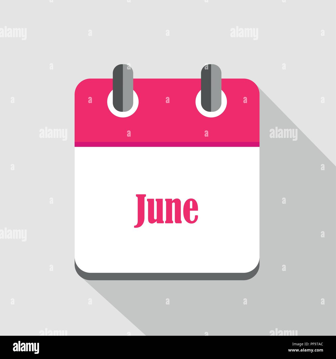 calendar icon business june vector illustration EPS10 Stock Vector ...