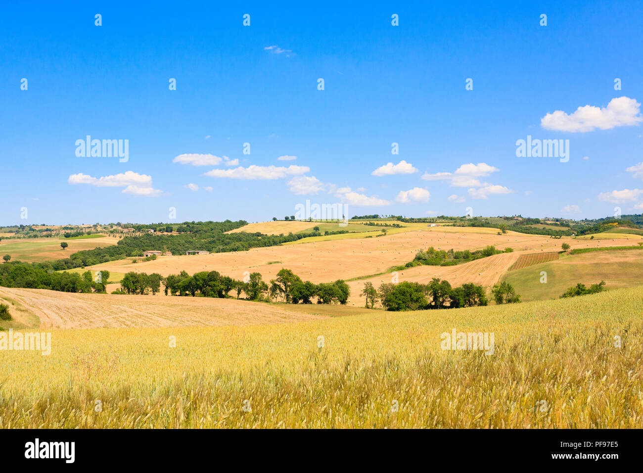 Tuscany hills landscape, Italy. Rural italian panorama Stock Photo - Alamy