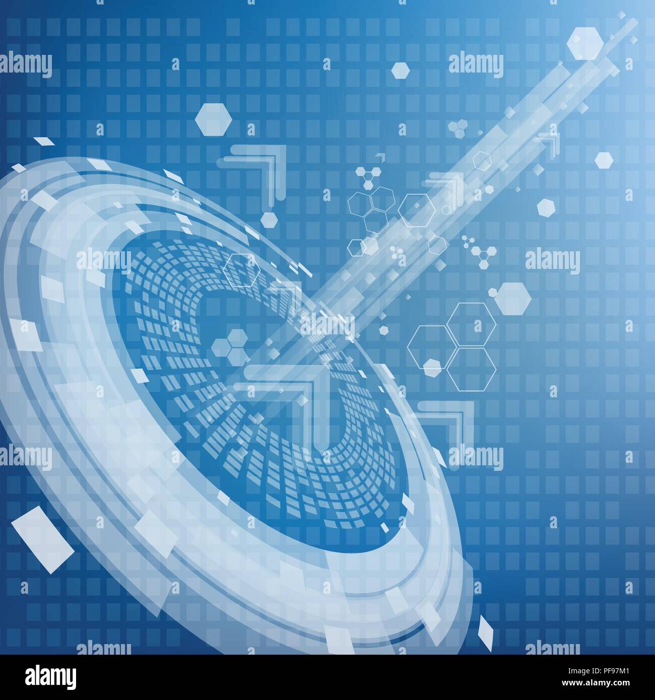 Abstract futuristic digital technology background. Illustration Vector ...