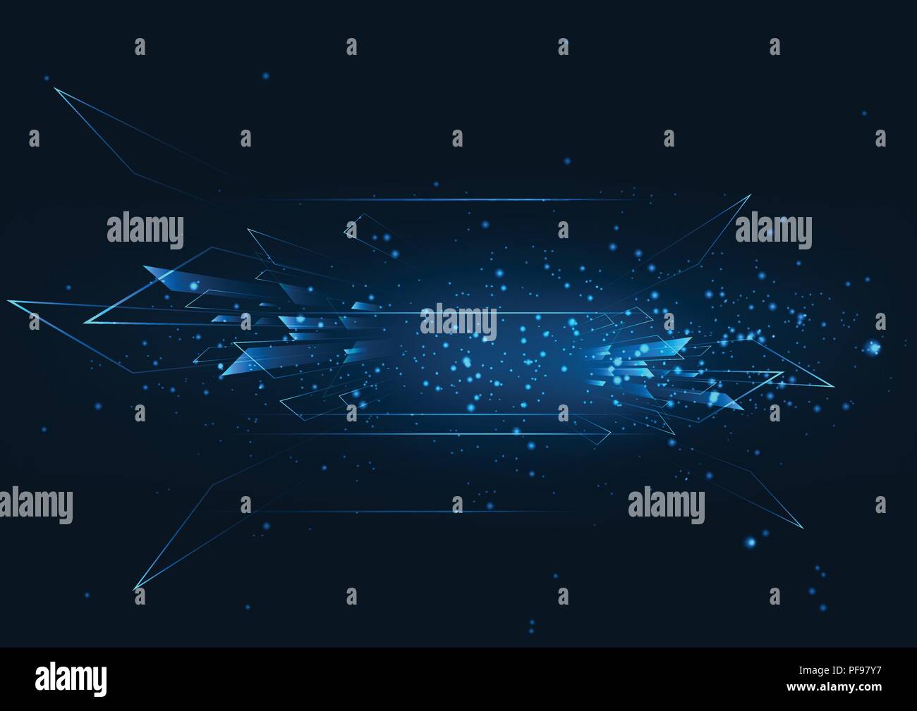 Abstract speed technology concept. with light and stripes motion blur ...
