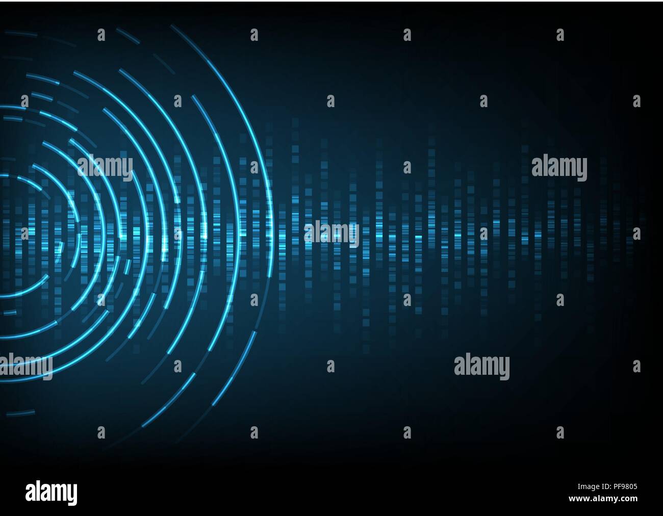 abstract digital sound wave background Stock Vector Image & Art - Alamy