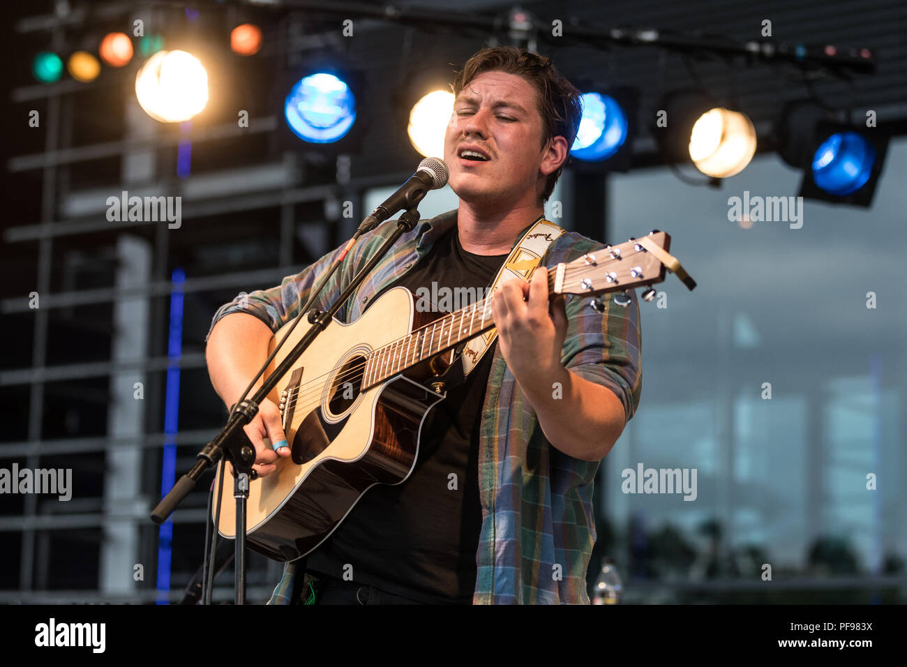 The swiss singer-songwriter Marius Bear live at the 26th Blue Balls ...