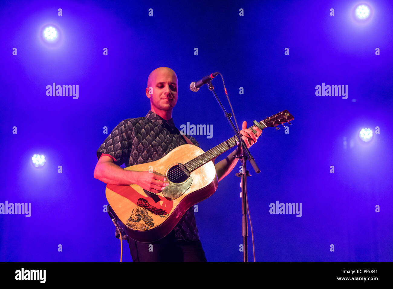 The Belgian singer and songwriter Milow live at the 26th Blue Balls ...
