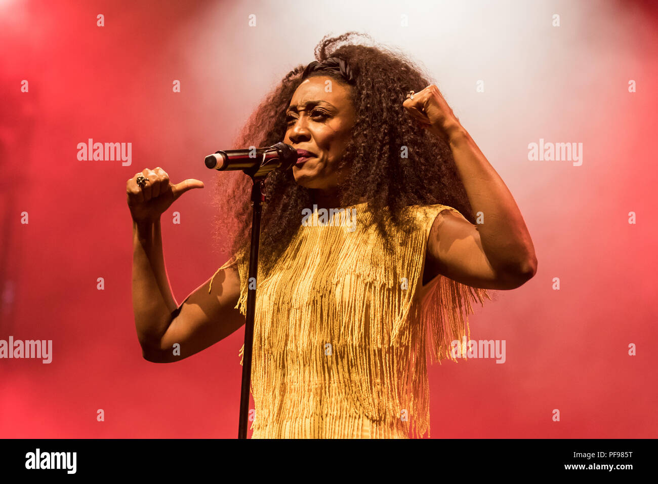 British soul singer Beverley Knight live at the 26th Blue Balls ...