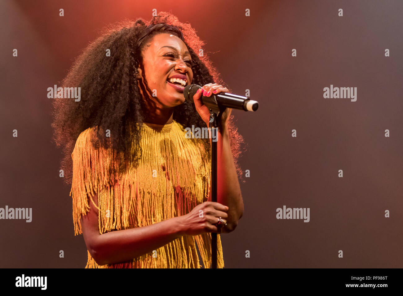 British soul singer Beverley Knight live at the 26th Blue Balls ...