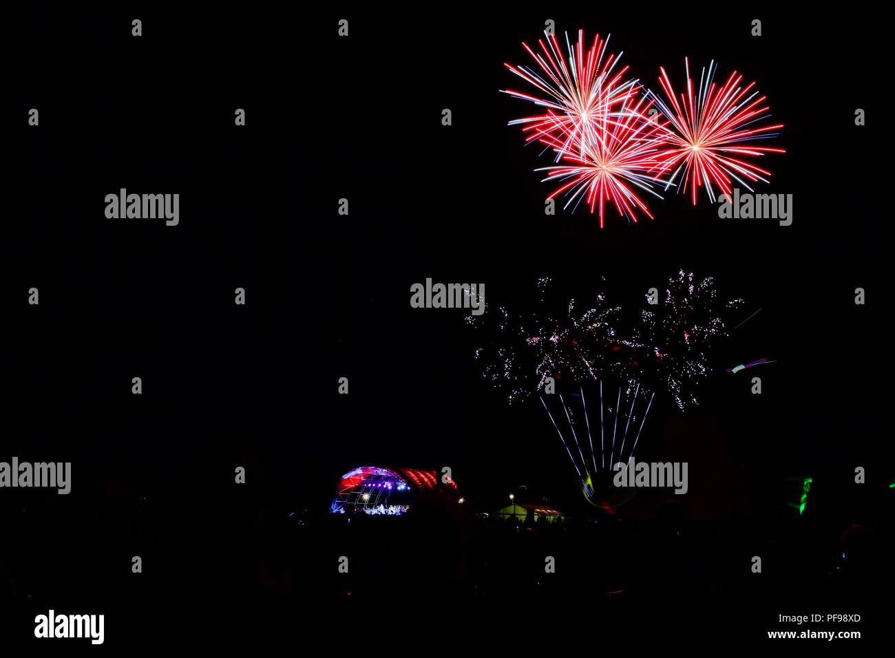 Shuttleworths 21st anniversary Flying Proms spectacular firework finale ...